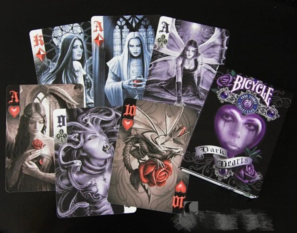 Bicycle Anne Stokes Dark Hearts Playing Cards by USPCC | X-Decks ...