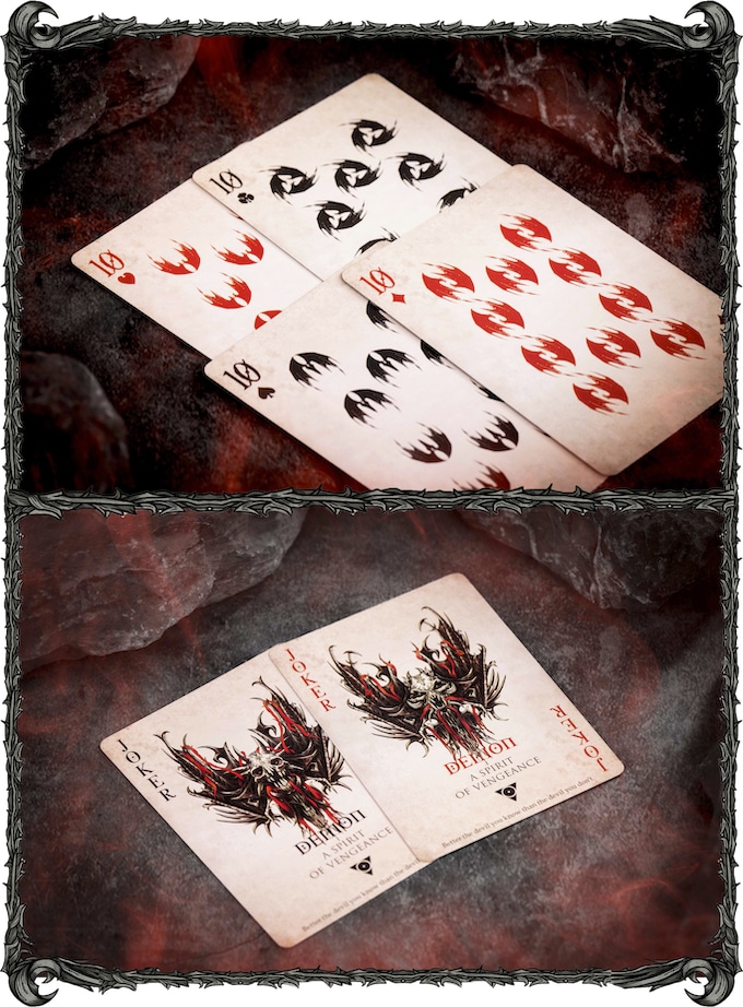 DEMON V2 Playing Cards - Return of the Bloodmoon Gigantic Edition by ...