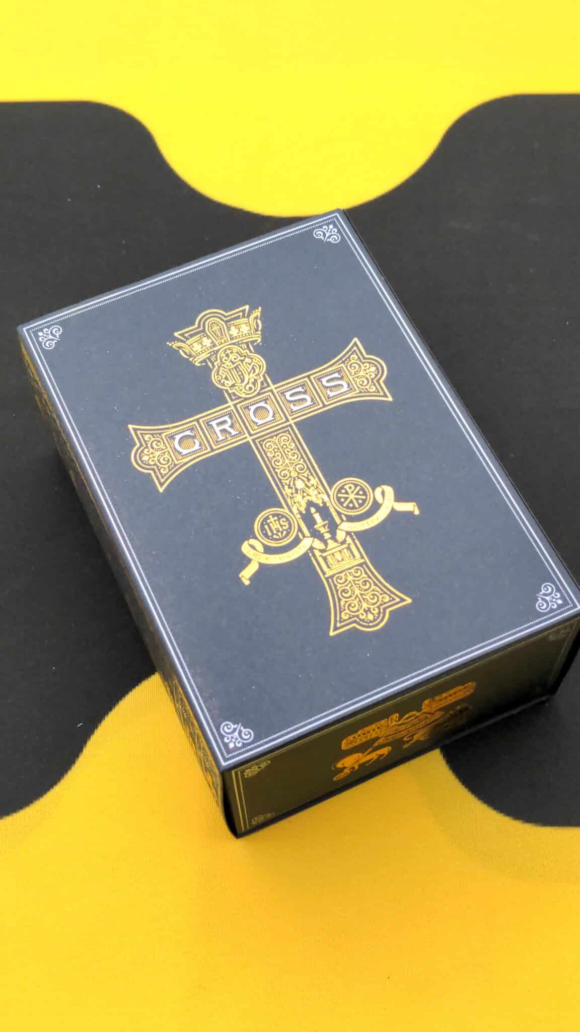 The Cross Playing Cards Half Brick Collector Box by Peter Voth (empty) | X-Decks Playing Cards
