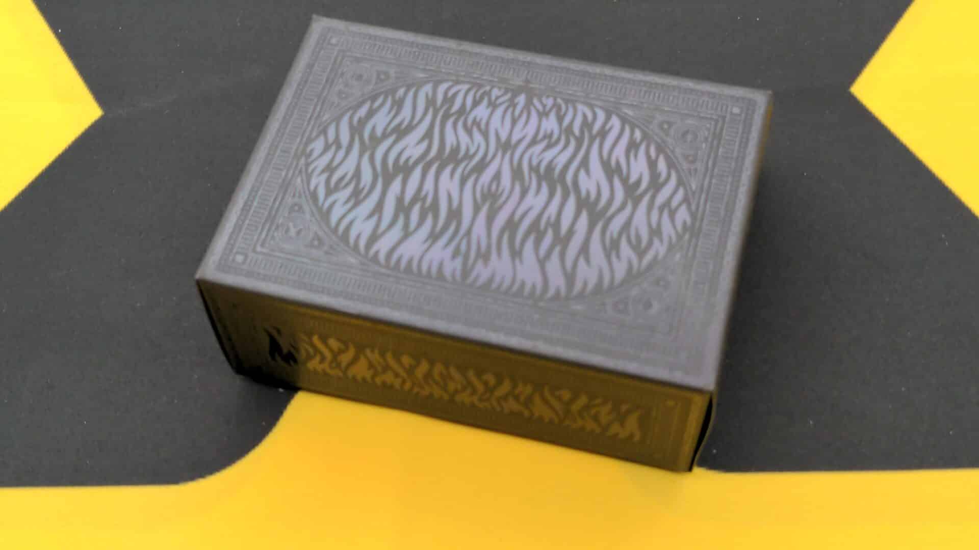 666 Purple Inferno Playing Cards Half Brick Collector Box (empty) | X-Decks Playing Cards