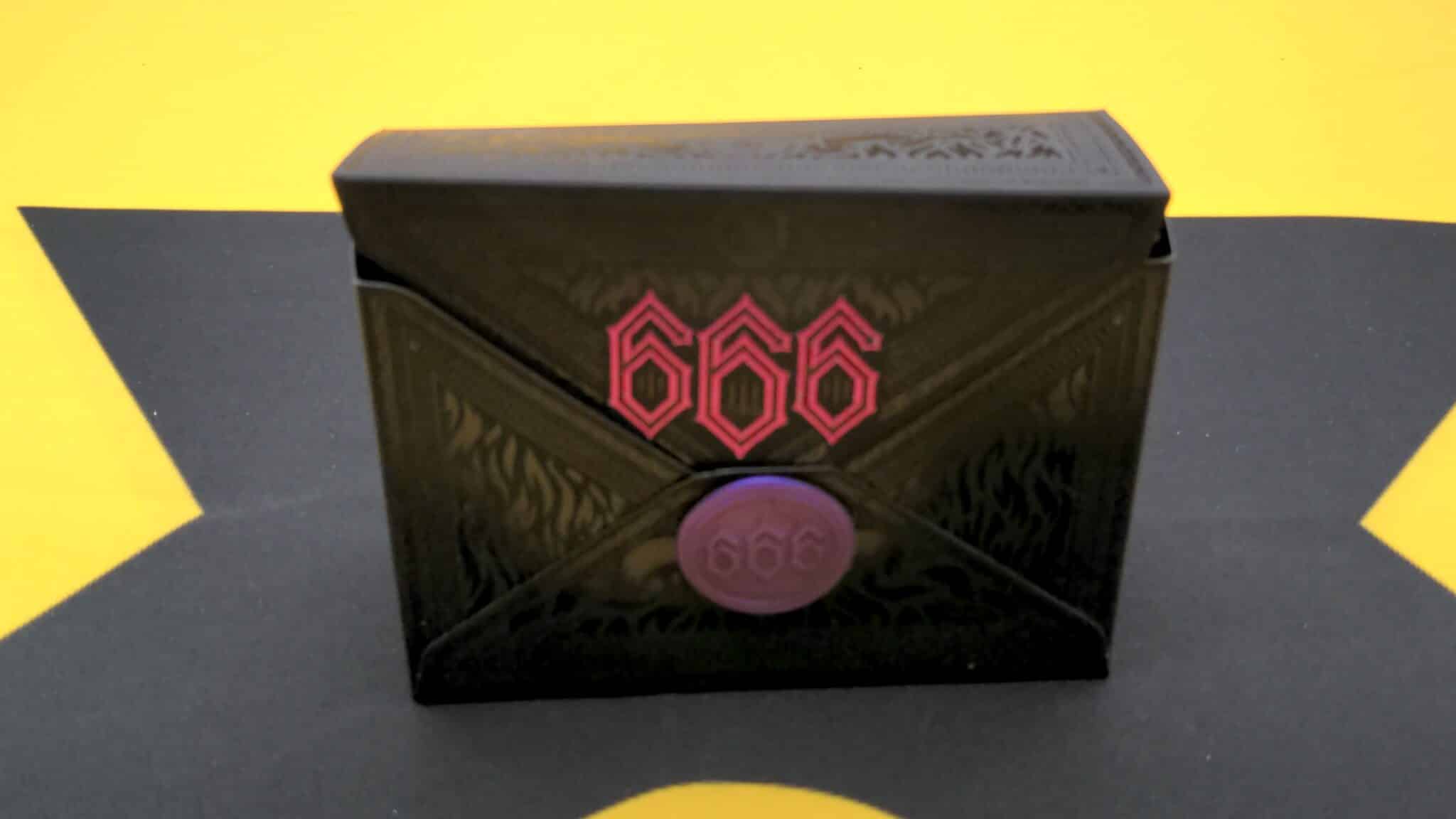 666 Purple Inferno Playing Cards Half Brick Collector Box (empty) | X ...