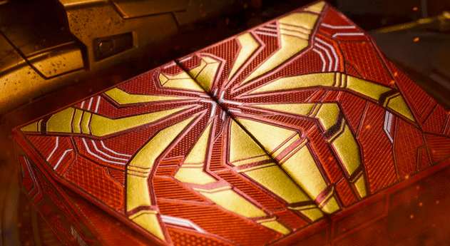 Spider-Man: Iron Spider Armor Playing Cards (Crimson) by Card Mafia | X ...