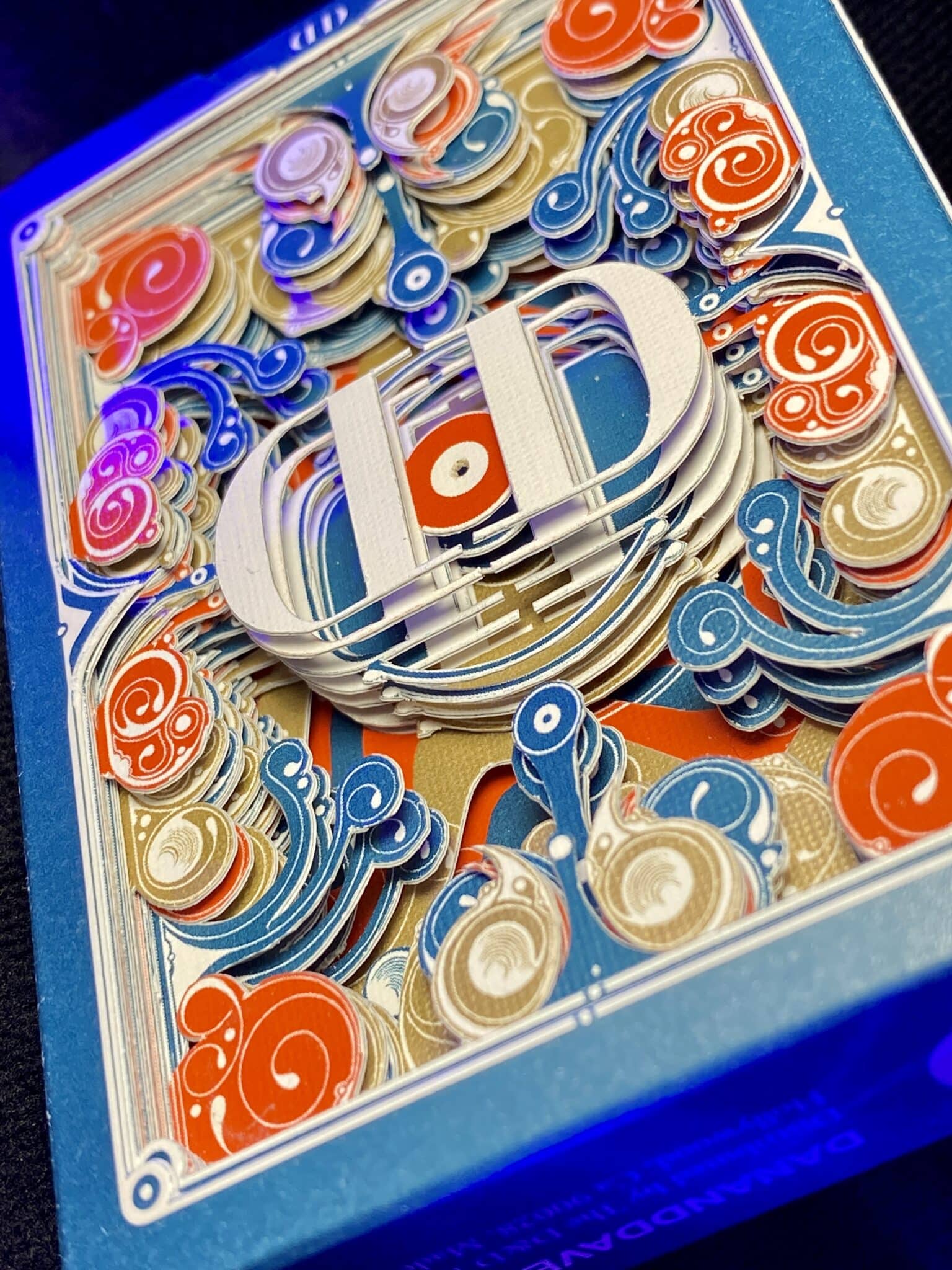 Dan & Dave Smoke & Mirrors V8 - Blue Logo carved playing cards by ...