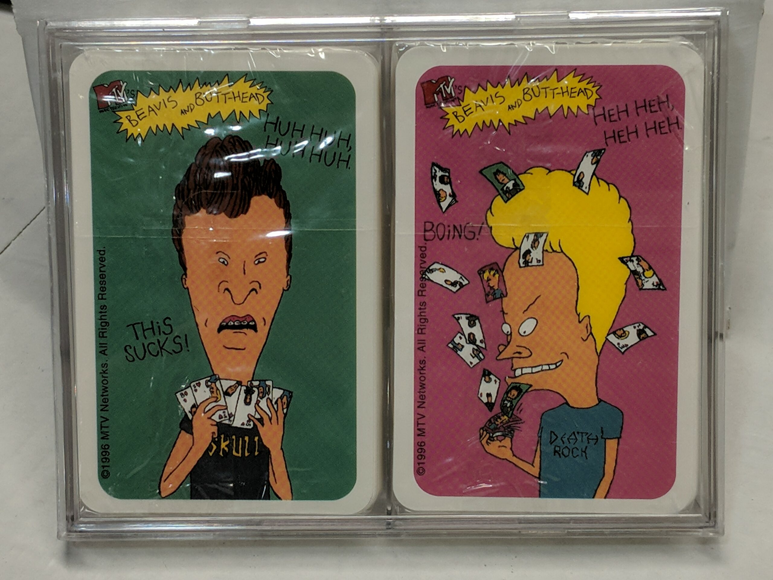 1996 Beavis & Butthead 2 Playing Card Deck Set | X-Decks Playing Cards