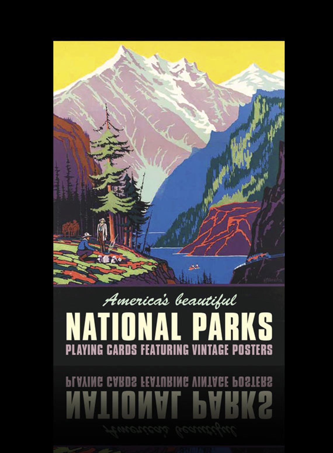 Forever Wild: Vintage American National Parks Ad Art Playing Cards by ...
