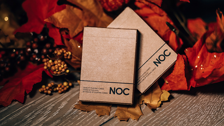 NOC on Wood (Brown) Playing Cards | X-Decks Playing Cards
